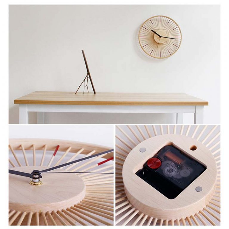 Bamboo Wooden Wall Clock – Woodence