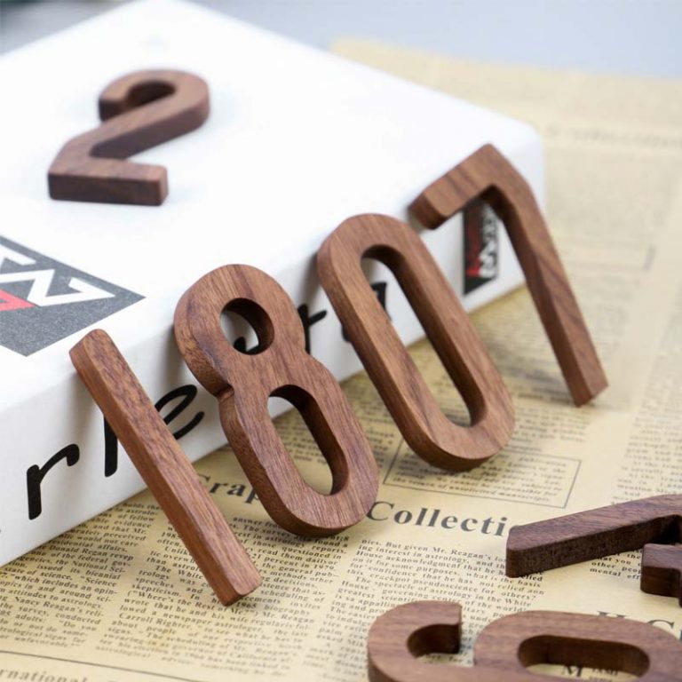 Custom Wooden Numbers – Woodence