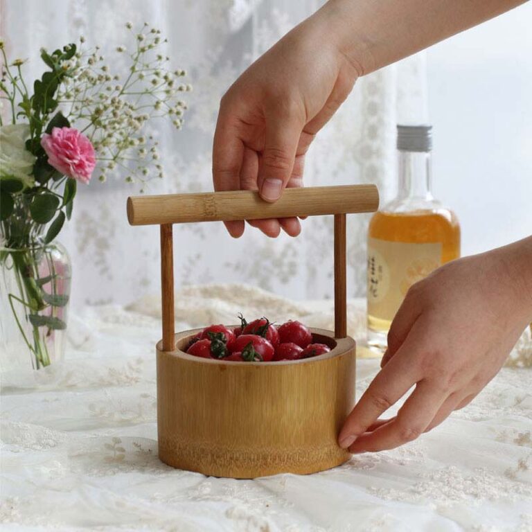 Bamboo Handheld Snack Tray – Woodence